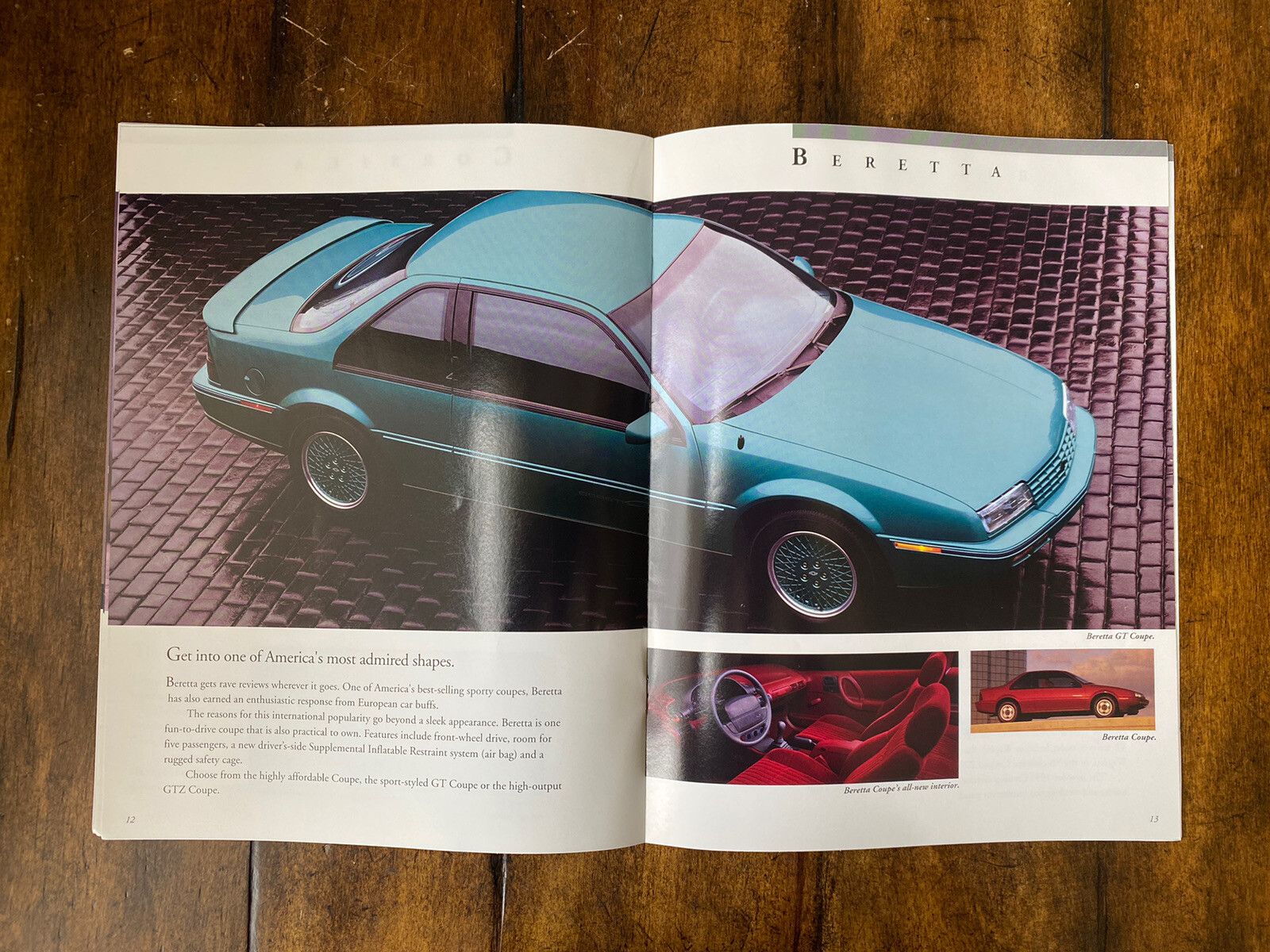 1991 Chevrolet Brochure Catalog Camaro RS Z28 Corvette Beretta Cavalier ...