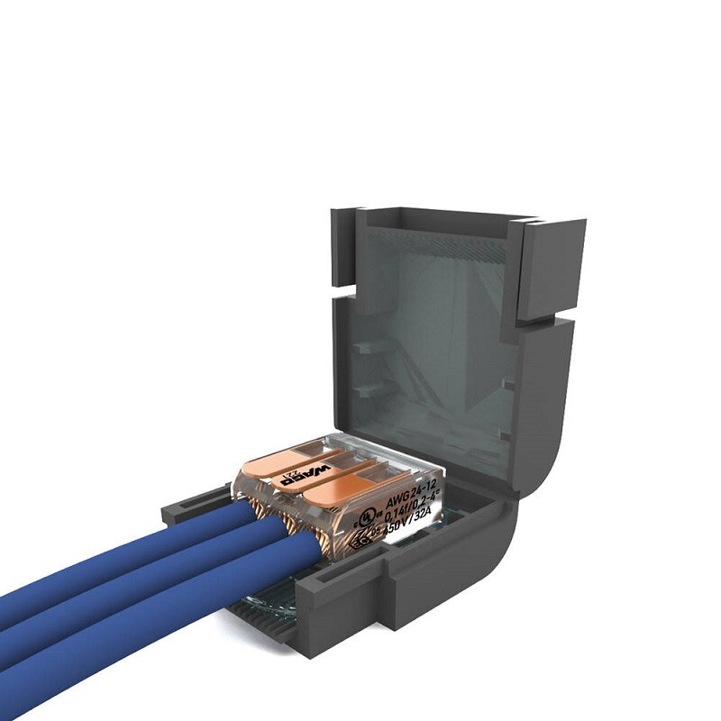 Wiska Shell Box 113 Gel Insulated Junction Box c/w 1 x 3 Way Wago 221 ...