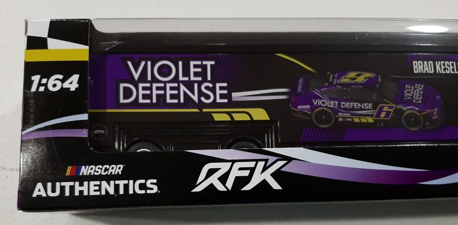 Brad Keselowski #6 NASCAR Authentics Hauler 2022 Wave 4 Violet Defense ...