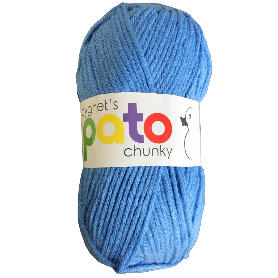 Cygnet Yarn PATO Chunky 100% Acrylic Wool Knitting Crochet 100g Ball ...