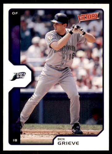 2002 Upper Deck Victory Ben Grieve Baseball Card Tampa Bay Devil Rays ...