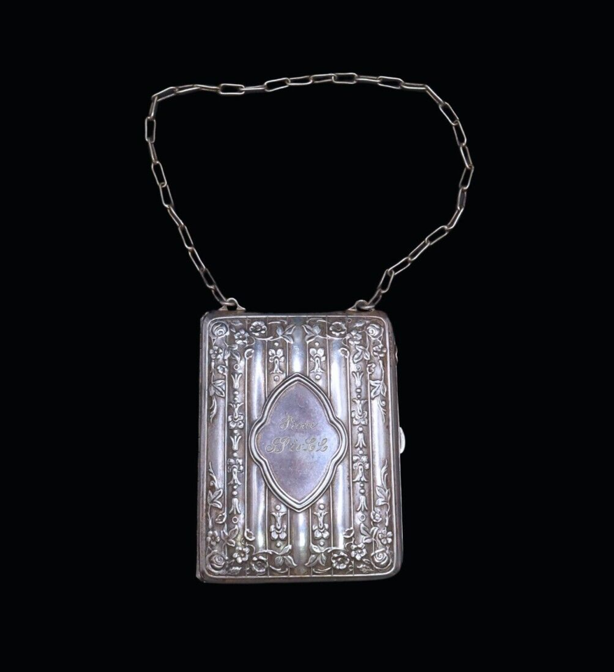 WHSCO Sterling Silver Make-up Compact & Cigarette Case Vintage Flapper ...