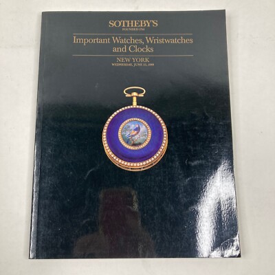 Sothebys New York IMPORTANT WATCHES CLOCKS Jun 22 1988 Auction Catalog ...