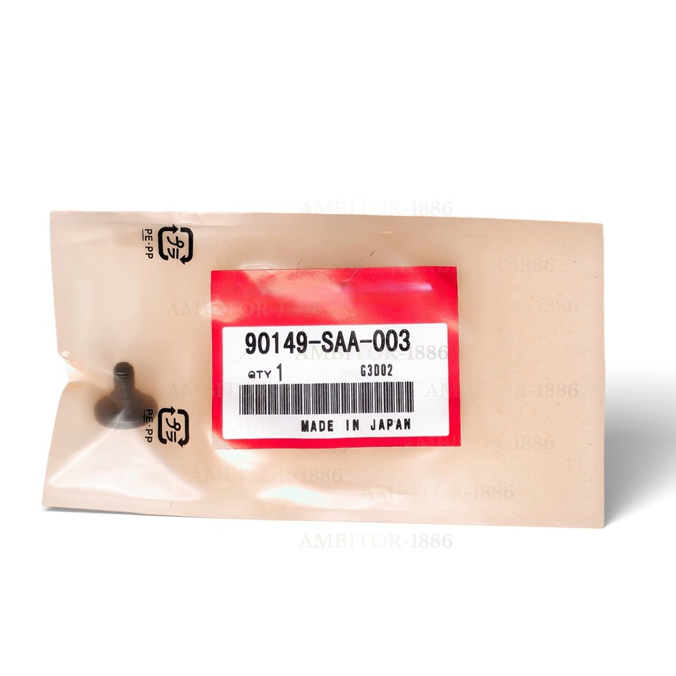 Genuine For Honda Bolt Bumper 90149-SAA-003 | Black | OEM | Japan | 2 ...