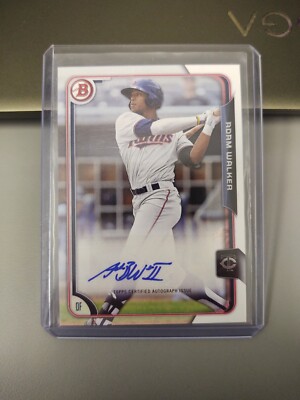 2015 Bowman Prospects Auto Adam Walker #PA-AW Autograph Twins | eBay