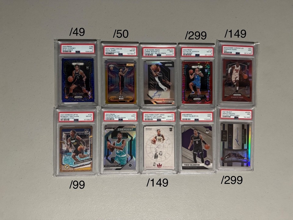 30 PSA Basketball Sports Card Slab Lot. Premium Lot. Rookies & Low ...