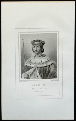 1850Ca - Portrait Of Louis XII Father Of The People - King Of France ...