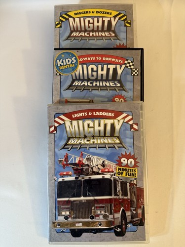 Set of 3 Mighty Machines DVDs - Diggers & Dozers, Roadways,Lights ...