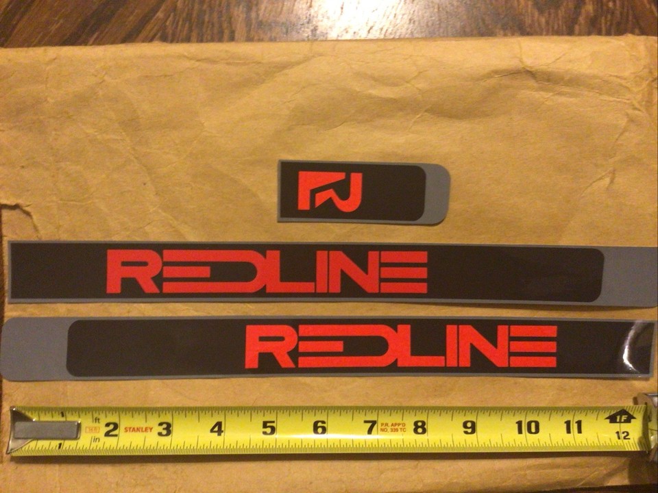 REAL REDLINE 1980s DECALS BMX 20” 24” RACE FREESTYLE STICKERS RL ...