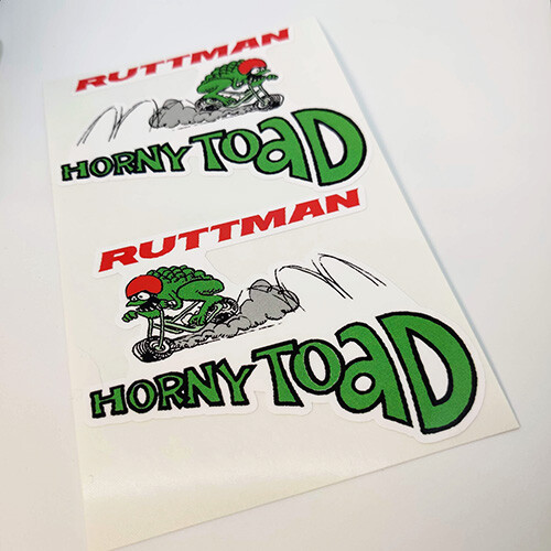 RUTTMAN HORNY TOAD Mini Bike DECALs | Vinyl STICKERs, Left and Right ...