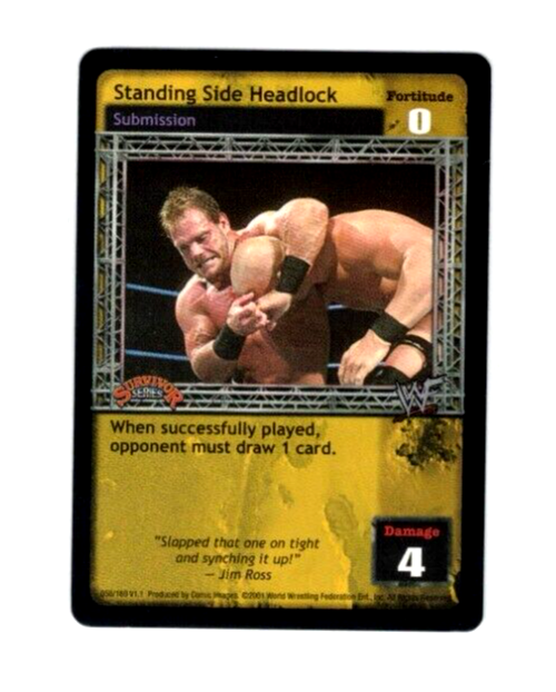 WWE Raw Deal Card: Standing Side Headlock SS-Chris Benoit | eBay