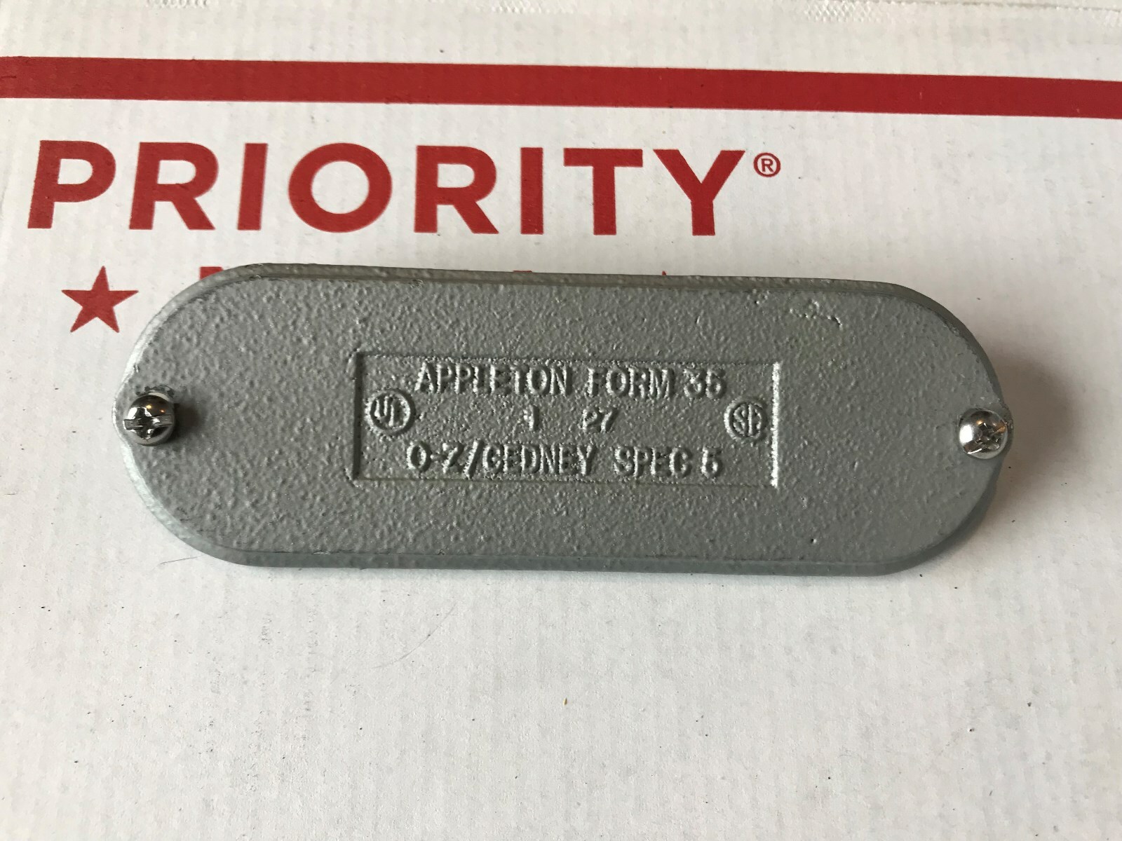 Lot Of (4) APPLETON K100CM 1" MALLEABLE CONDULET COVER, Form 35 (SB-6 ...