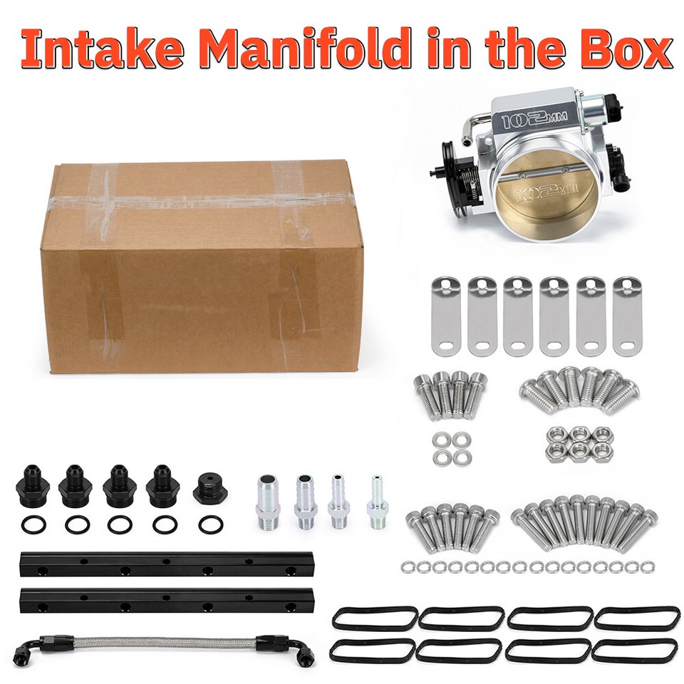LS1 LS2 LS6 102mm High Profile Intake Manifold w/MAP Sensor Port Fuel ...