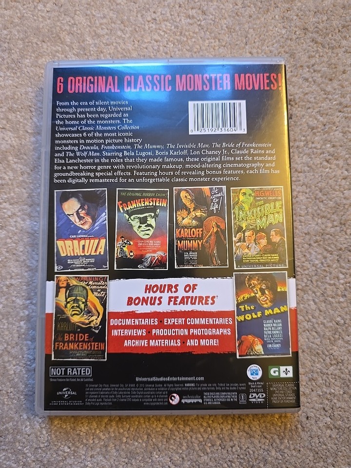 Universal Classic Monsters Collection (DVD) 25192316043 | eBay