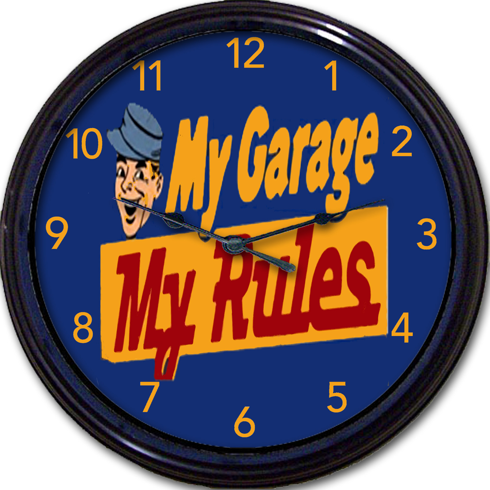 Garage Auto Cars Truck Motor Repair Mechanic Wall Clock My Garage, My ...
