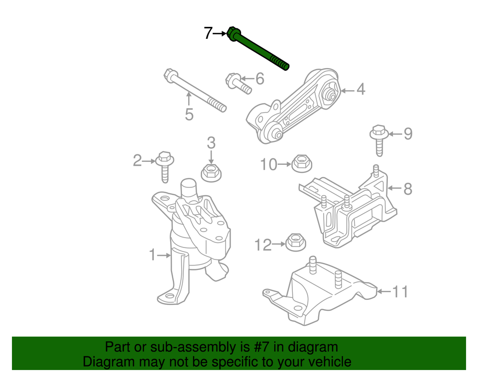 Genuine Mazda Torque Arm Bolt 9YA0-21-00T | eBay