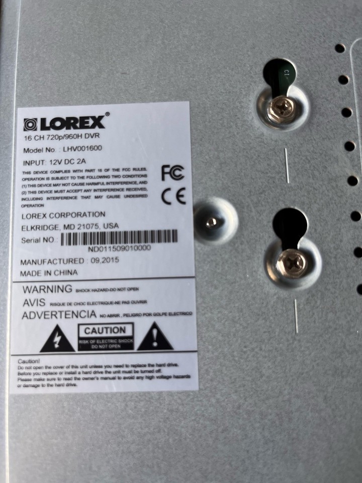 Lorex LHV001600 16-Channel DVR Recorder with 1TB WD Purple HDD – CCTV Security | eBay