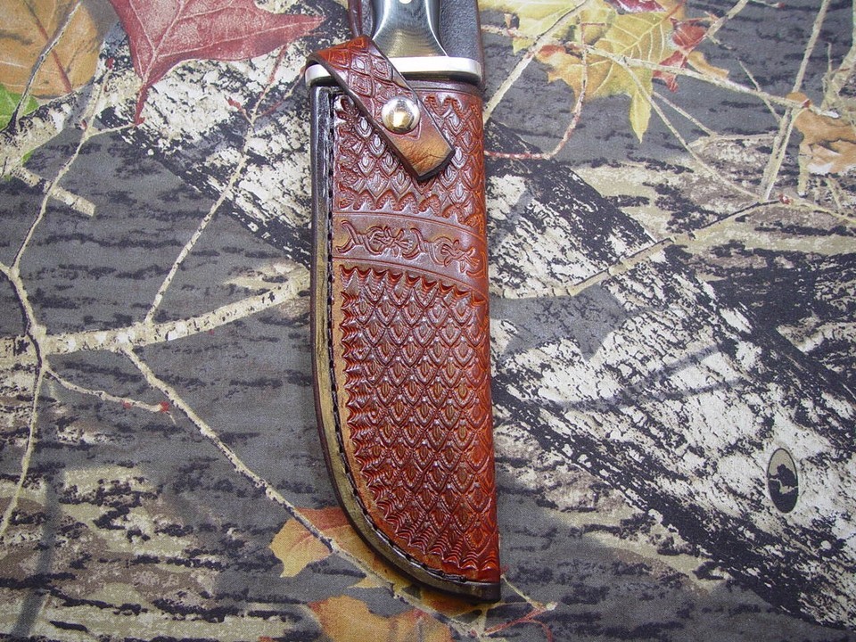 Leather Buck 124 Custom Sheath No Knife | eBay