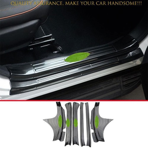 For Subaru Forester 2019-2024 Carbon Fiber Steel Door Sill Threshold ...