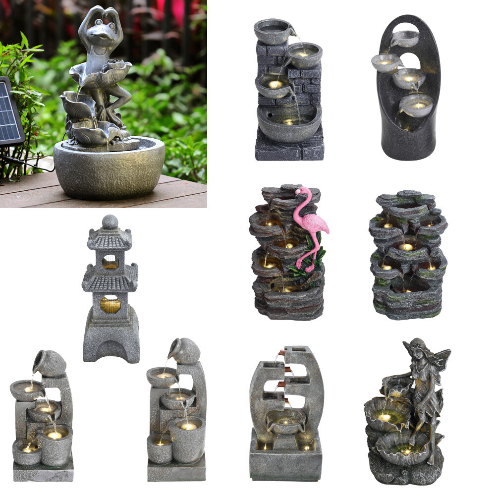 Cascade Falls Lighted Pond Pond Waterfall Cascade, Stainless Steel