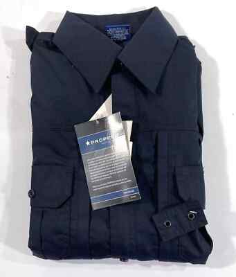 NEW LARGE REGULAR PROPPER MENS F5312 TACTICAL LIGHTWEIGHT L/S SHIRT LAPD NAVY | eBay