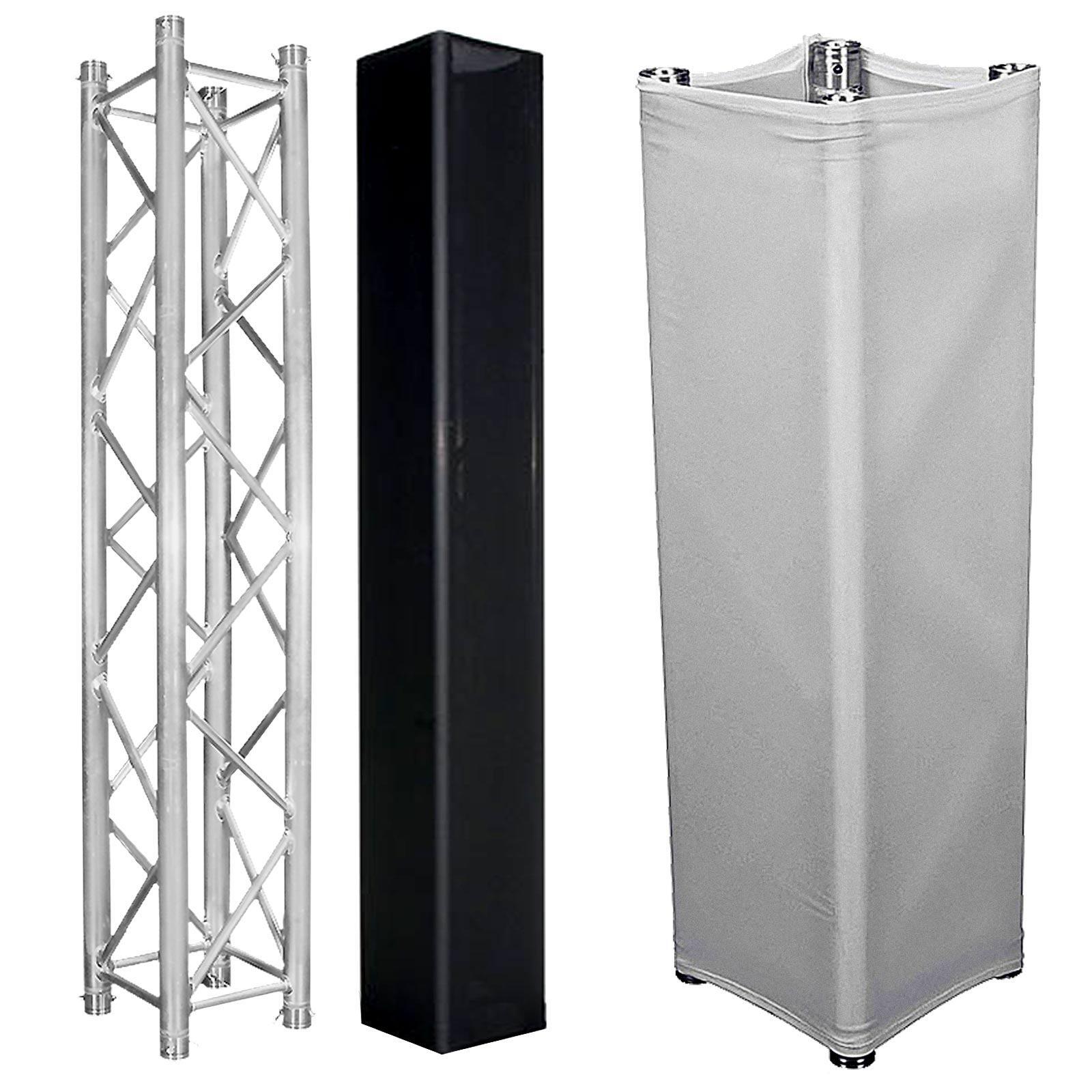 Global Truss SQ-4113 8.20FT/2.5M Square Box Segment w. White + Black ...