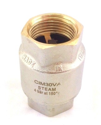 Cimberio CIM30VA CIM 25mm 1" Steam Spring non return Check Valve, Exp ...