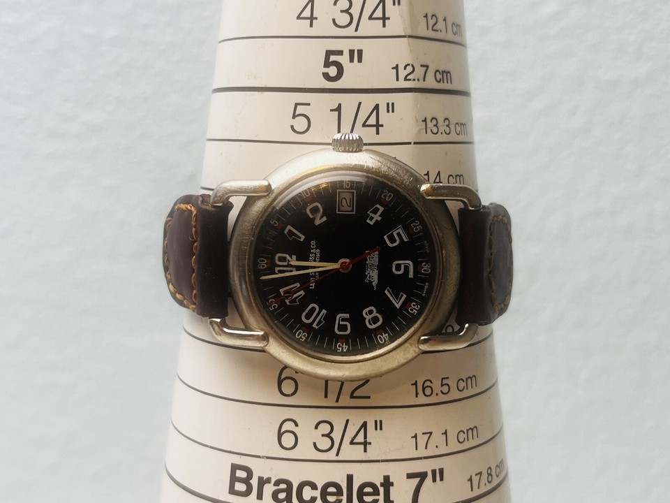 VINTAGE RARE SWISS MEN'S QUARTZ ADVERTISING WATCH OF COMPANY "LEVI ...