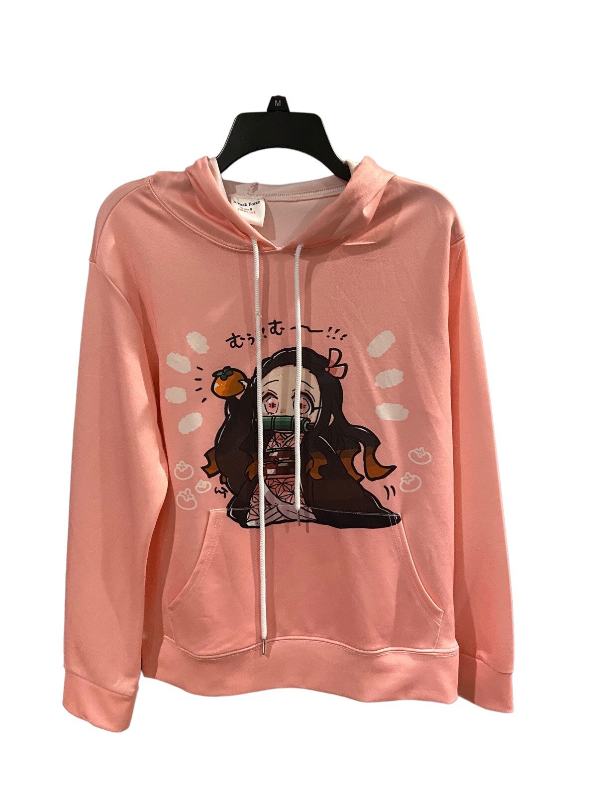 X Task Force Nezuko Kamado Demon Slayer Hoodie Pink S… - Gem