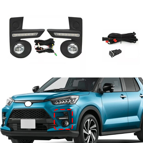 LED DRL Daytime Running Fog Light Signal Lamps For Toyota RAIZE ROOMY ...