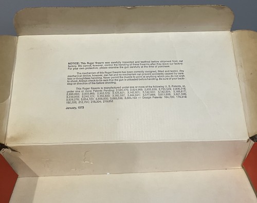 VINTAGE RUGER .22 LONG RIFLE AUTOMATIC PISTOL BOX | eBay