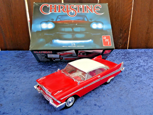 VINTAGE AMT CHRISTINE 1958 PLYMOUTH FURY BUILT MODEL KIT! MIB! | eBay