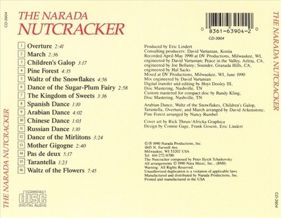 VARIOUS ARTISTS NARADA NUTCRACKER NEW CD 83616390420| eBay