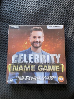 Celebrity Name Board Game | eBay Australia