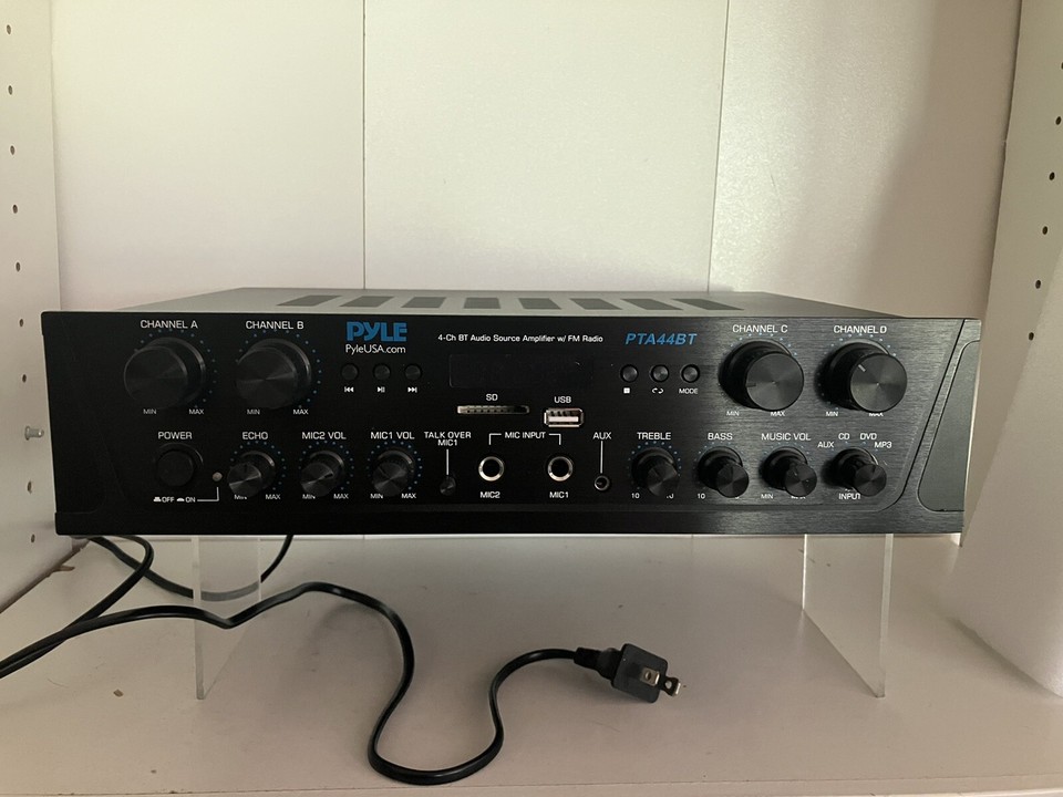 Pyle PTA44BT.5 Bluetooth 4-Channel Amplifier Stereo Receiver System | eBay