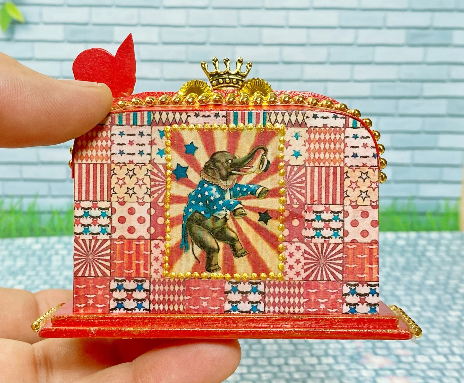 Puppet Circus Doll Theater Dollhouse miniature Scale 1:12 Handmade ...
