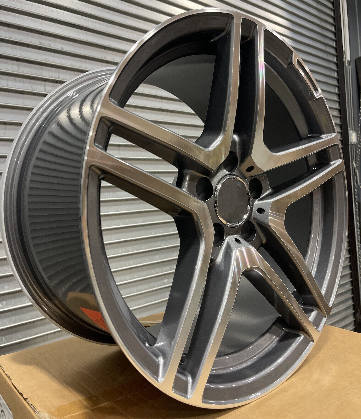 Set of 4 18" Gunmetal Mercedes Benz AMG Wheels Rims C300 CLA250 SLK350 ...