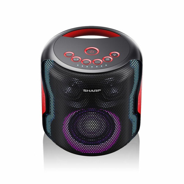 Sharp PS-919 130W Portable Bluetooth Speaker with LED Backlight - Black ...