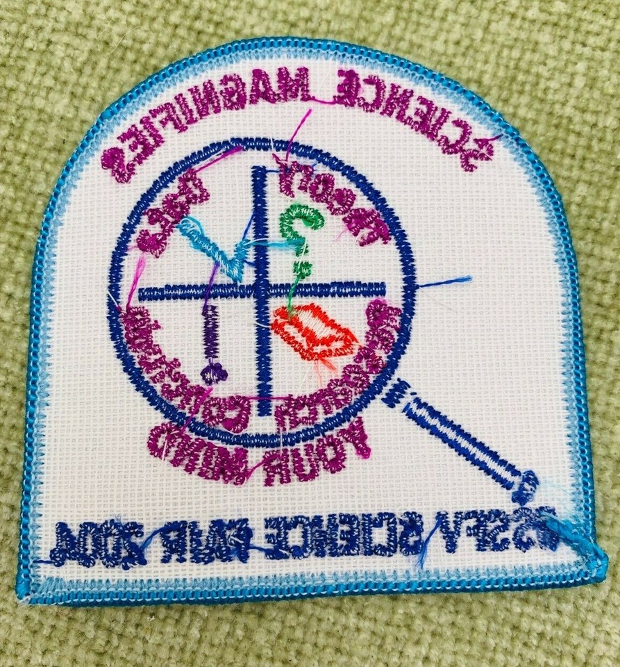 2004 Science Fair Science Girl Scout GSSFV Collectible Embroidered ...