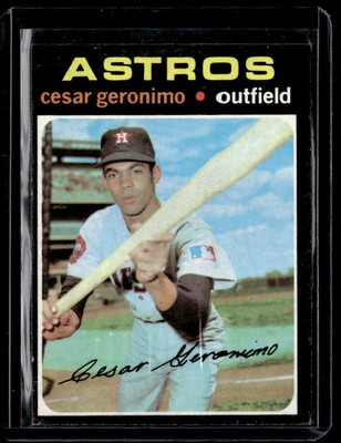 1971 Topps #447 Cesar Geronimo Houston Astros RC EX-MT+ Baseball Card ...