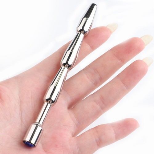 Stainless Steel Penis Plug Urethral Sounding Rod Beads Dilator Tube ...