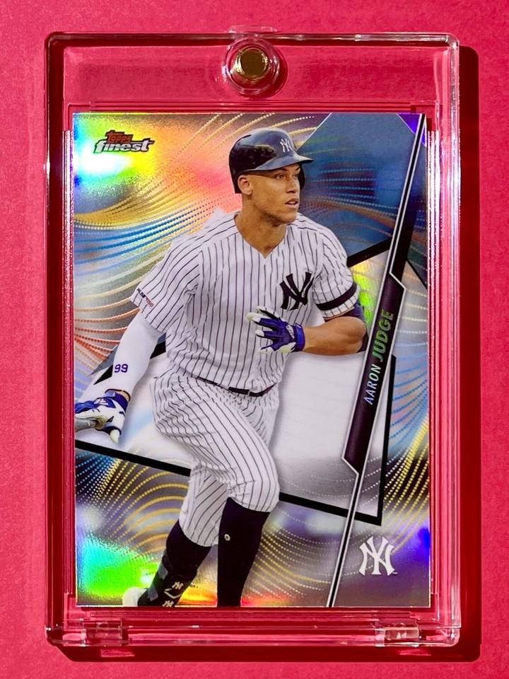 Aaron Judge MINT SILVER REFRACTOR TOPPS FINEST NY YANKEES HOME RUN KING ...