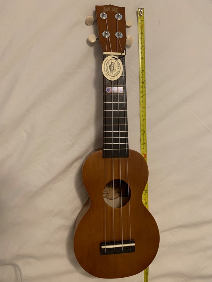 Mahalo MK1-PWTBR Kahiko Plus Soprano Ukulele. Wide Neck Trans Brown ...