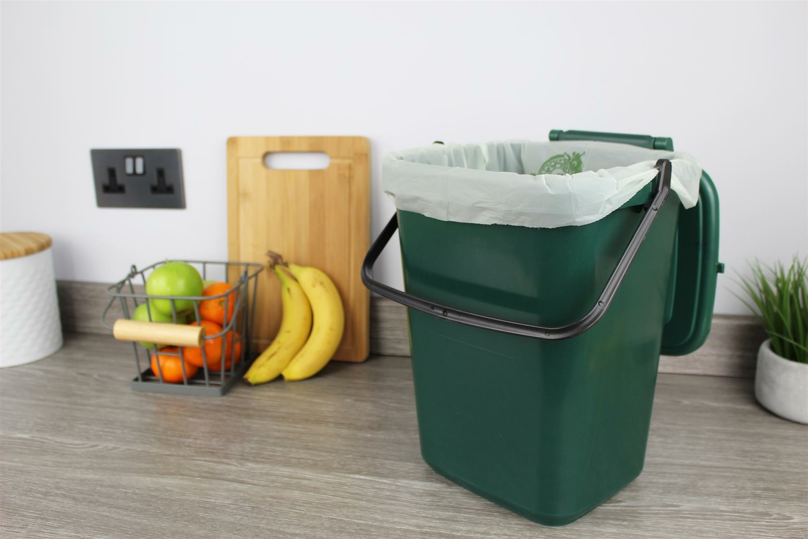 250x 10 Litre Compostable Caddy Liners for Food Waste/Caddy Bags - 10L ...