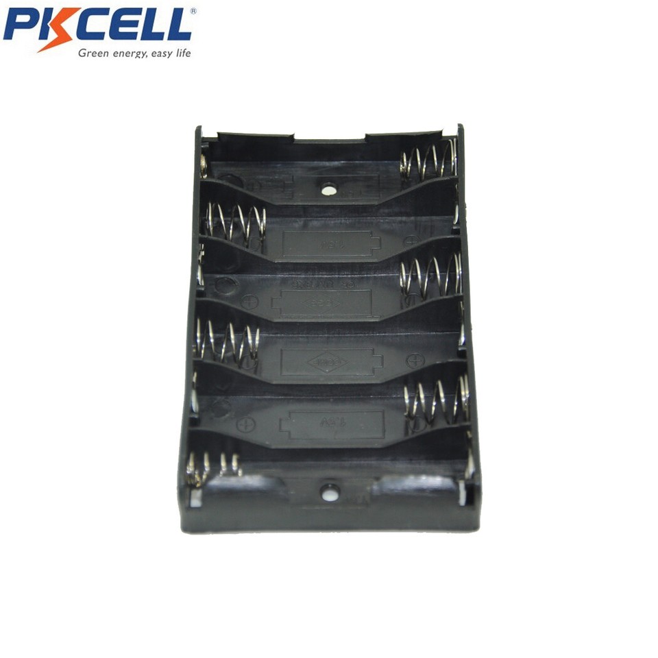 200Pcs 6x AA Cells 9V Box AA Battery Holder Case & Two Wire Connector ...