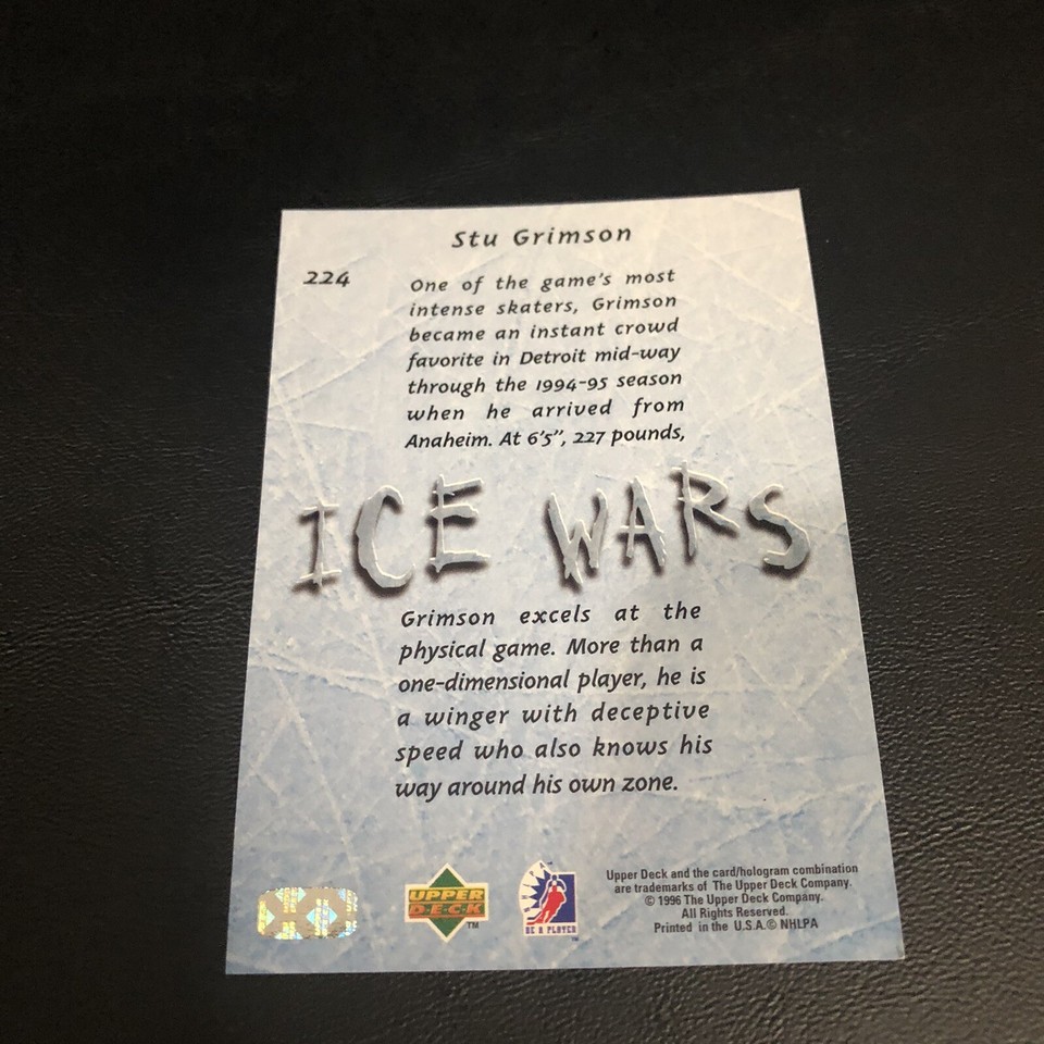 Stu Grimson 1996 Upper Deck Ice Wars #224 | eBay