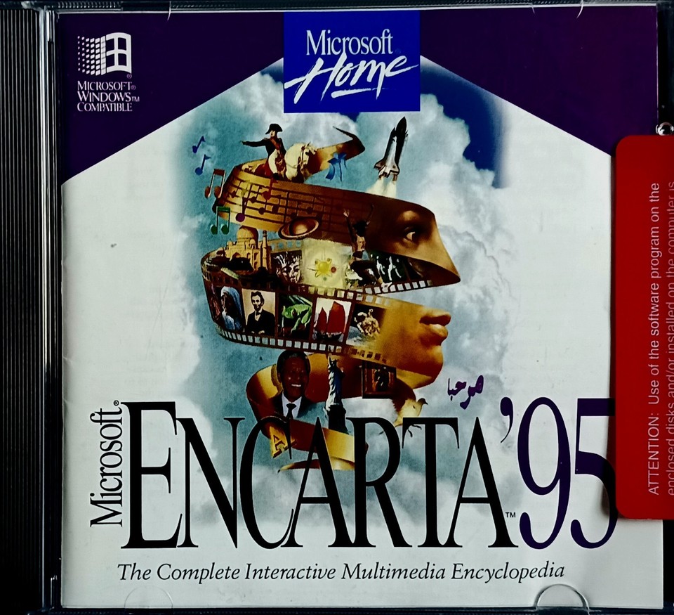Lot of 6 Microsoft '95 CDs Cinemania Encarta Bookshelf Beethoven Mozart Schubert | eBay