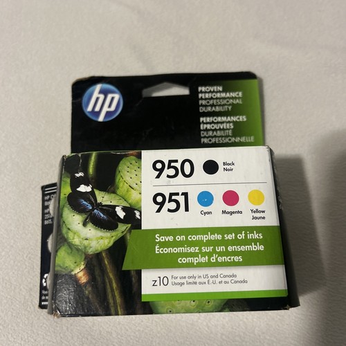 Genuine HP 950 951 Black & Tri-Color Ink Cartridges X4E06AN NEW SEALED ...