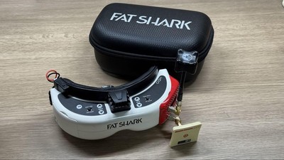 Fpv Goggles Fatshark Hdo W/ Rapidfire Receiver High Performance Analog ...