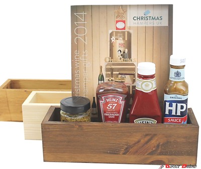 Handmade Thick Pine Wood Table Tidy / Condiment Holder storage caddies ...